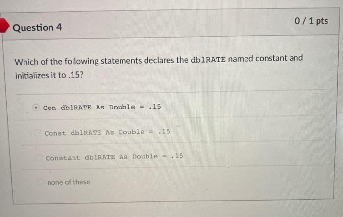 Solved Question 1 0/1 pts The basic syntax of the TryParse | Chegg.com