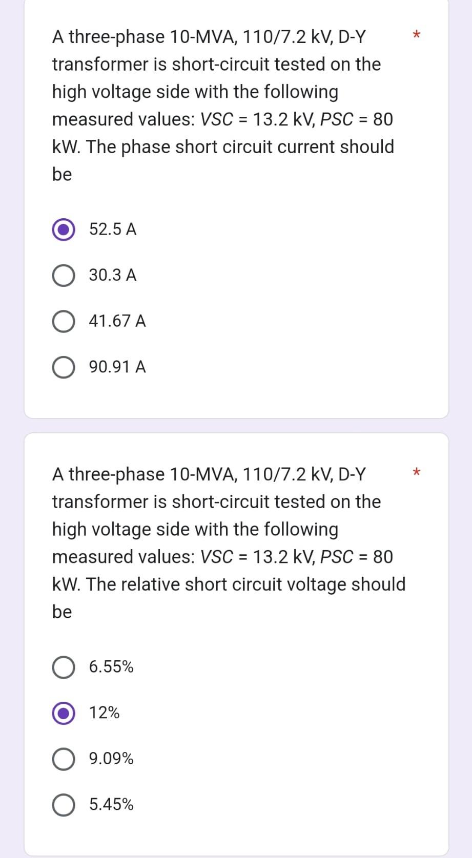 Solved A three-phase 10-MVA, 110/7.2 kV, D-Y transformer is | Chegg.com
