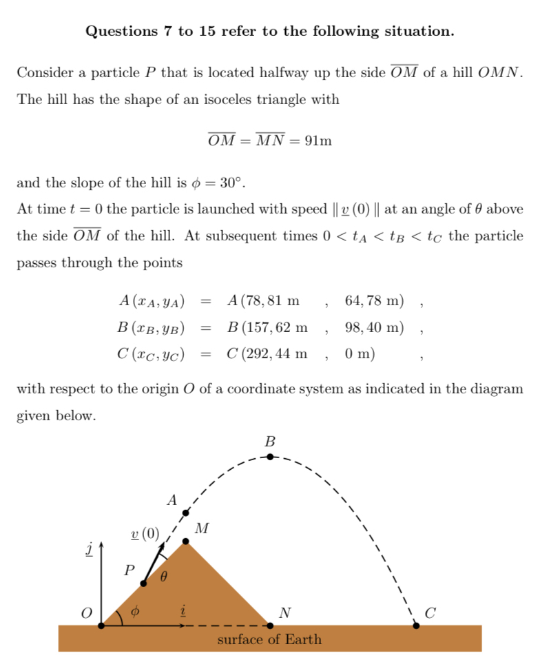 Solved Questions 7 ﻿to 15 ﻿refer to the following | Chegg.com