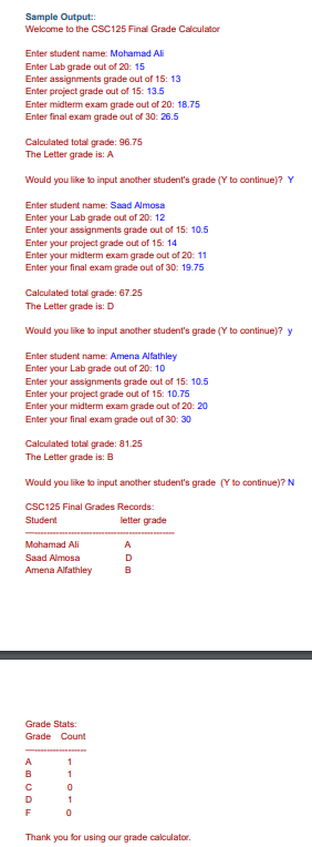 Solved using this code public class AhmadAlWaheebAssig5 { | Chegg.com