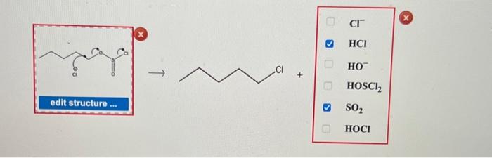 pyridine SOCl2 x ( HCl HO− HOSCl2 (v) SO2 HOCl | Chegg.com