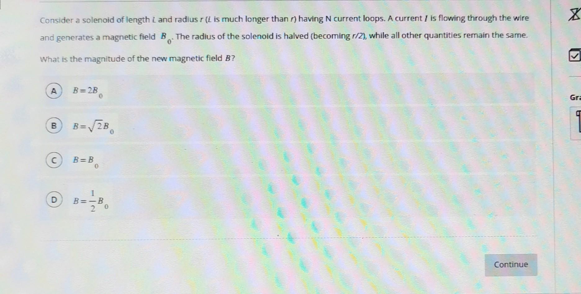 Solved Consider a solenoid of length L and radius r ( L is | Chegg.com
