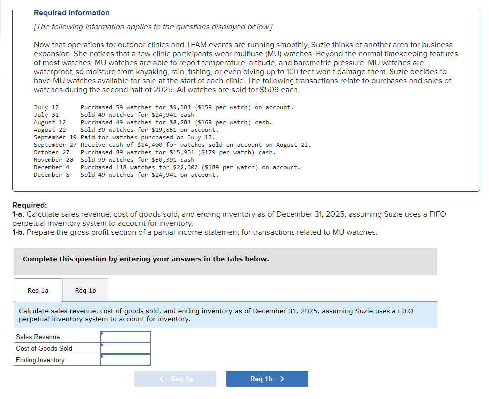 Solved Required information[The following information | Chegg.com