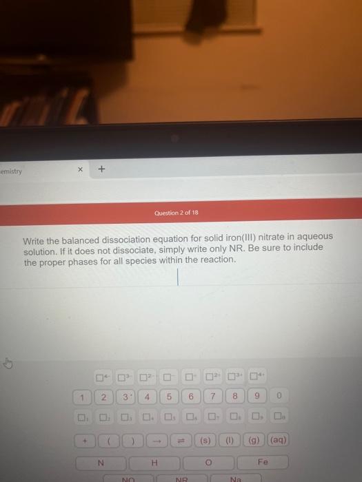 Solved Write the balanced dissociation equation for solid | Chegg.com