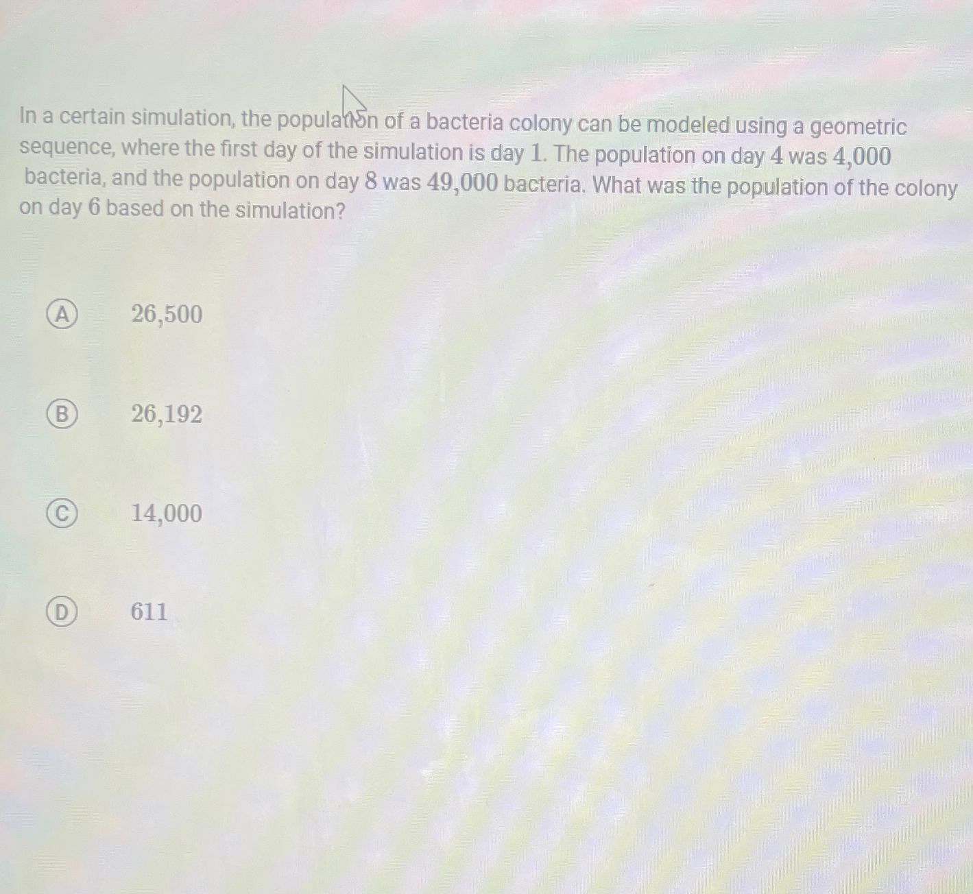 Solved In a certain simulation, the populanfon of a bacteria | Chegg.com
