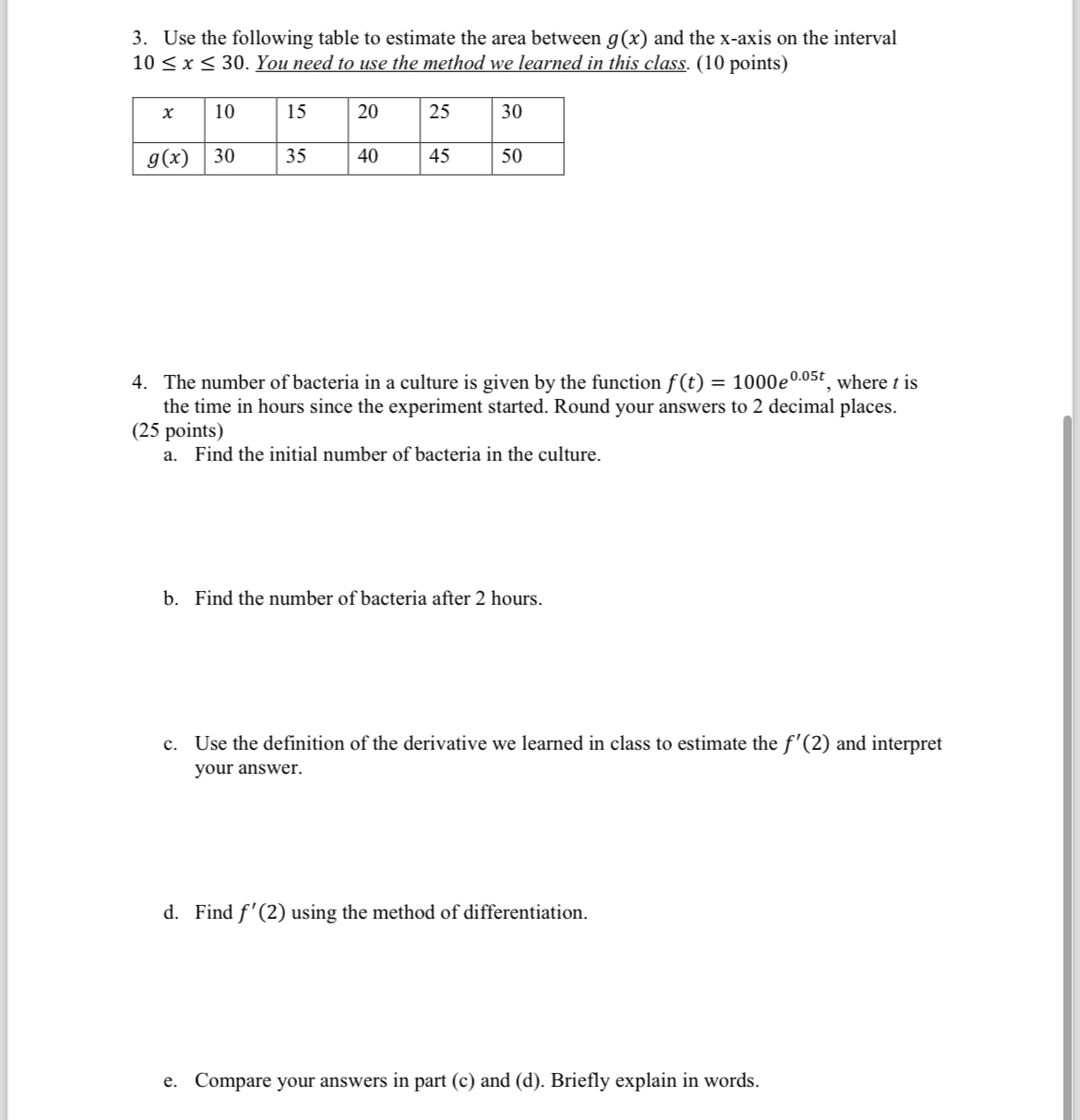 Solved Use the following table to estimate the area between | Chegg.com