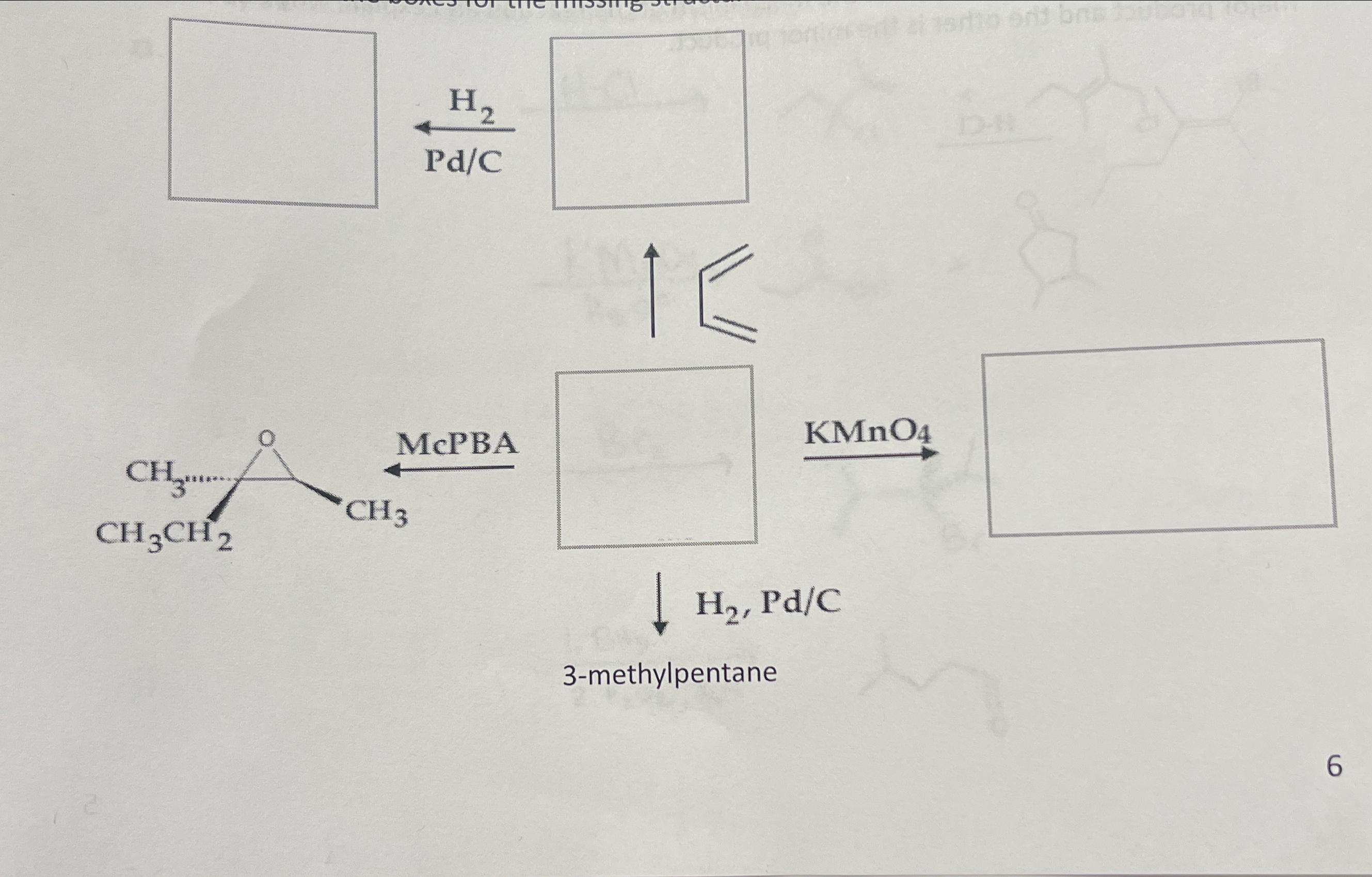 Solved Fill in the boxes for the missing structures to | Chegg.com