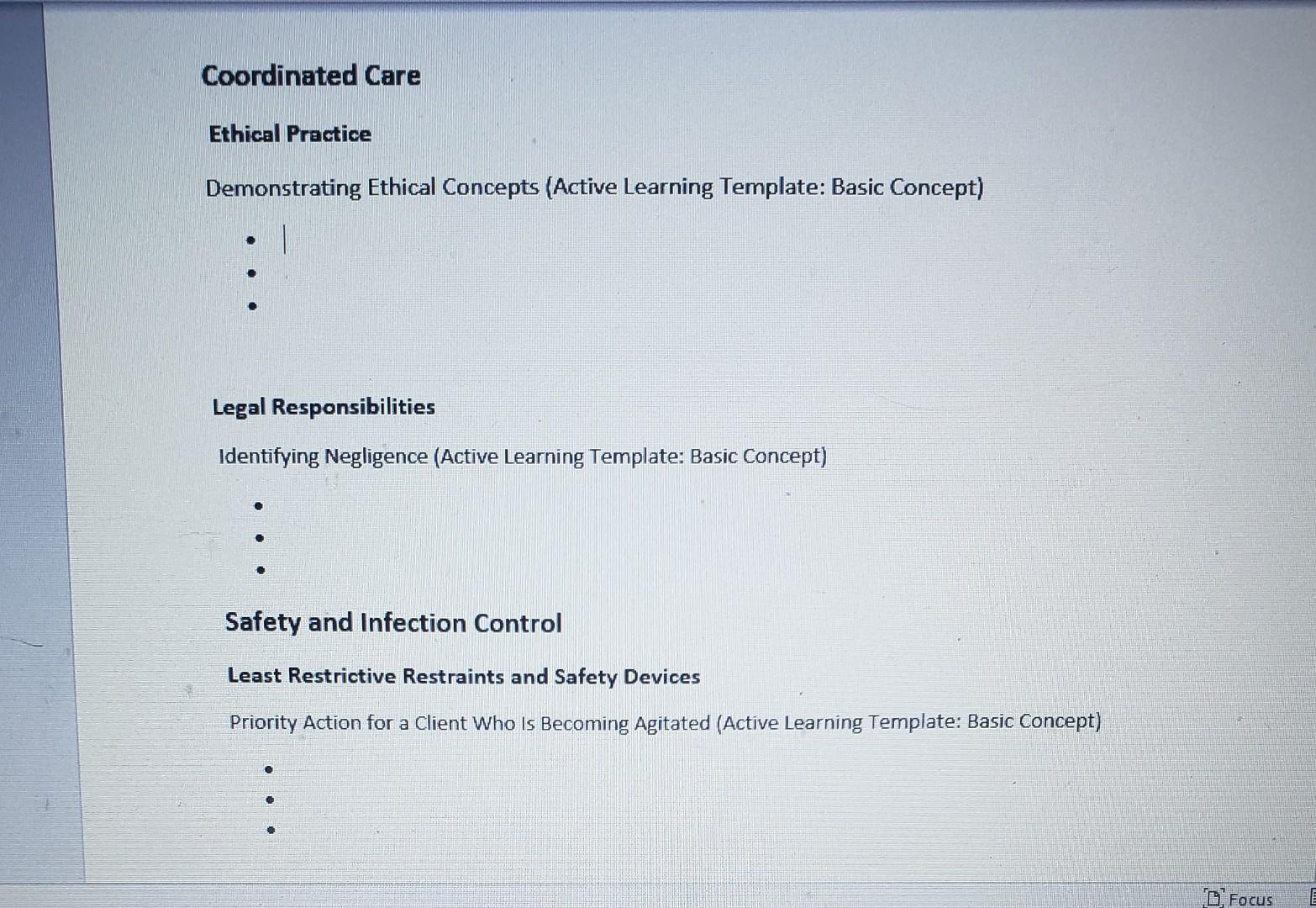 Solved Coordinated Care Ethical Practice Demonstrating | Chegg.com