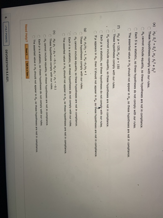 Solved For the following pairs of assertions, indicate which | Chegg.com