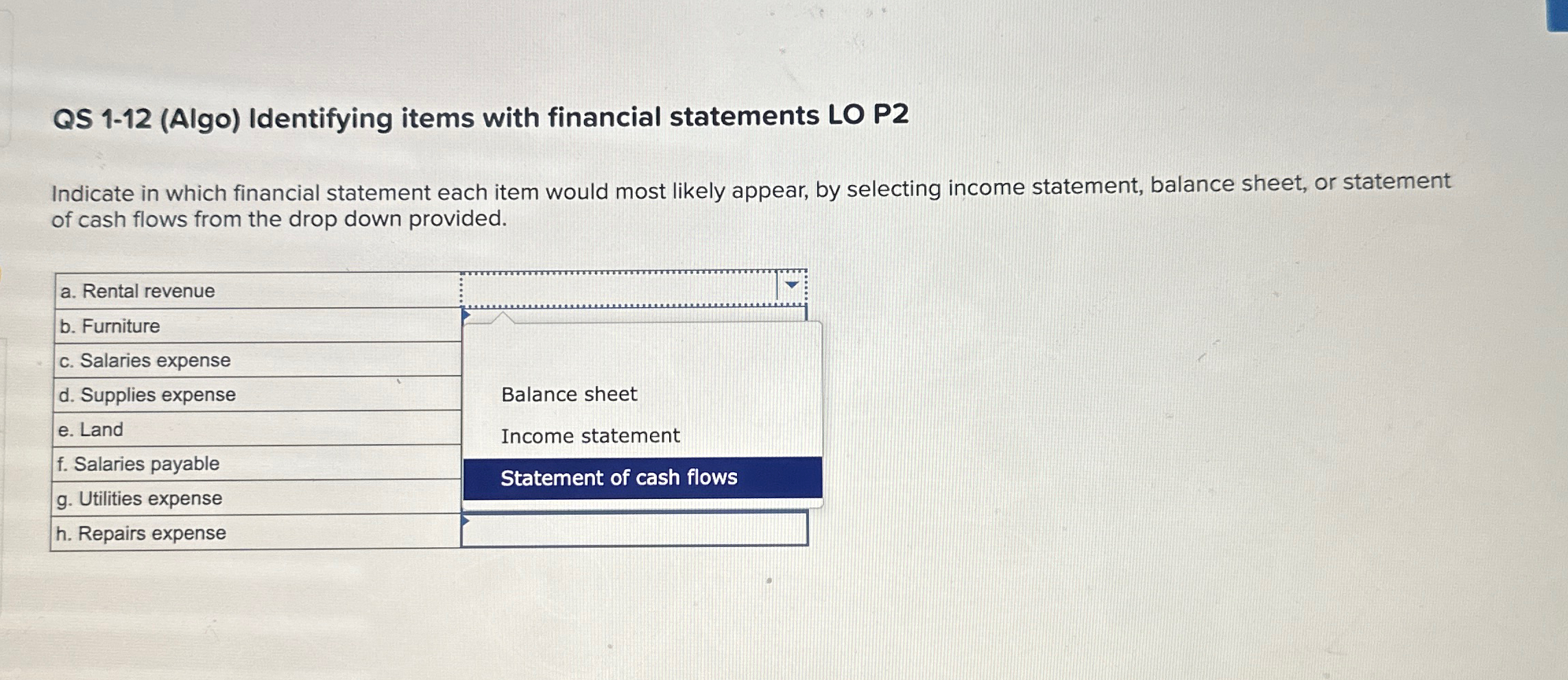 Solved Qs 1 12 Algo ﻿identifying Items With Financial