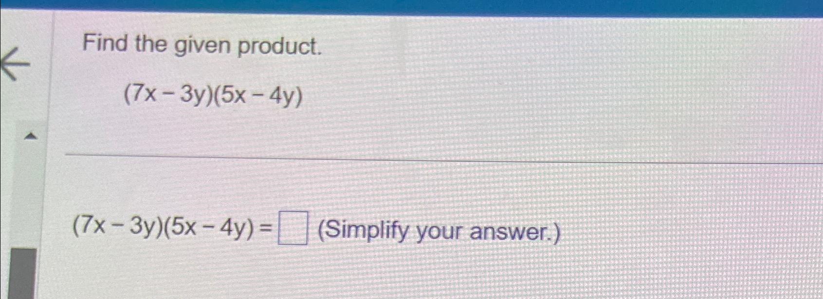 Solved Find the given | Chegg.com