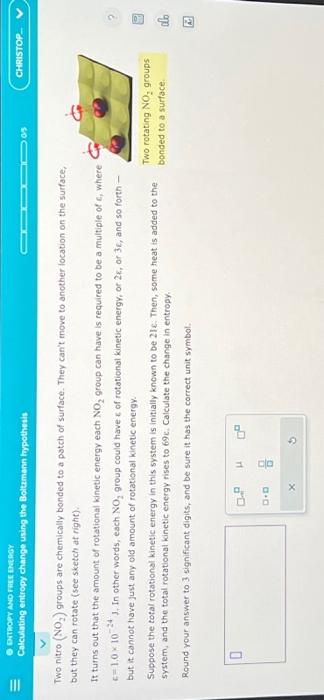 Solved ENTROPY AND FREE ENERGY Calculating entropy change | Chegg.com
