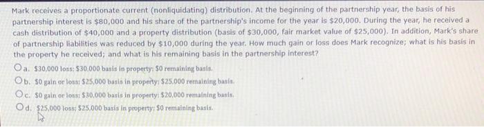Solved Mark receives a proportionate current | Chegg.com