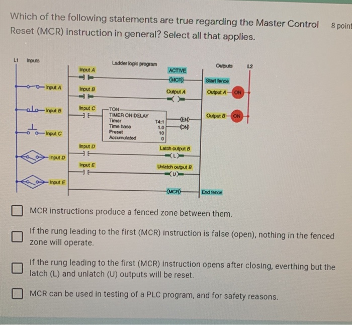 Solved Which of the following statements are true regarding | Chegg.com