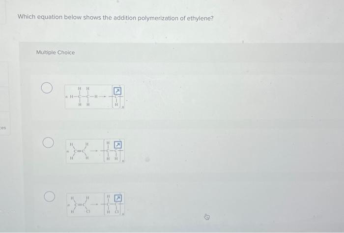 Solved Which equation below shows the addition | Chegg.com