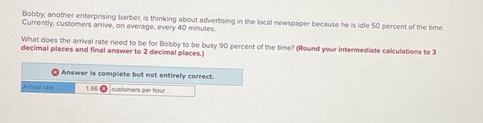 Solved Bobby, another enterprising barber, is thinking about | Chegg.com