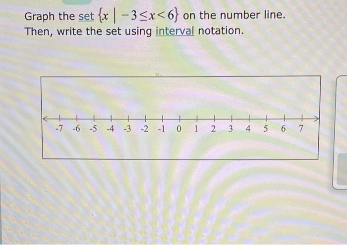 Solved Graph the set {x∣−3≤x