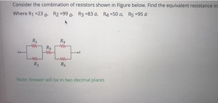 Solved Consider the combination of resistors shown in Figure | Chegg.com