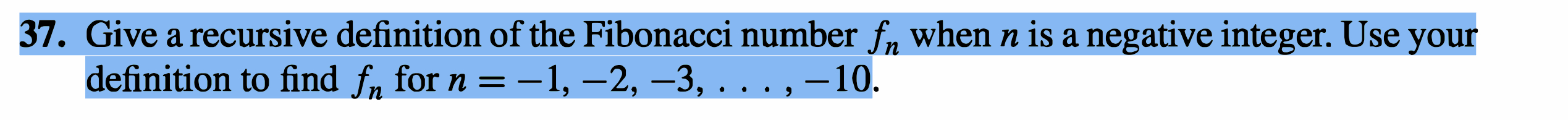 Solved Give a recursive definition of the Fibonacci number | Chegg.com