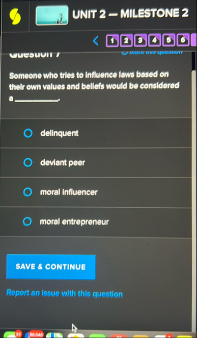 Solved UNIT 2 - ﻿MILESTONE 2123456uruesuvir | Chegg.com