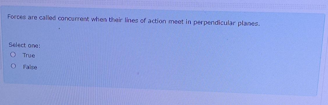 Solved Forces are called concurrent when their lines of | Chegg.com