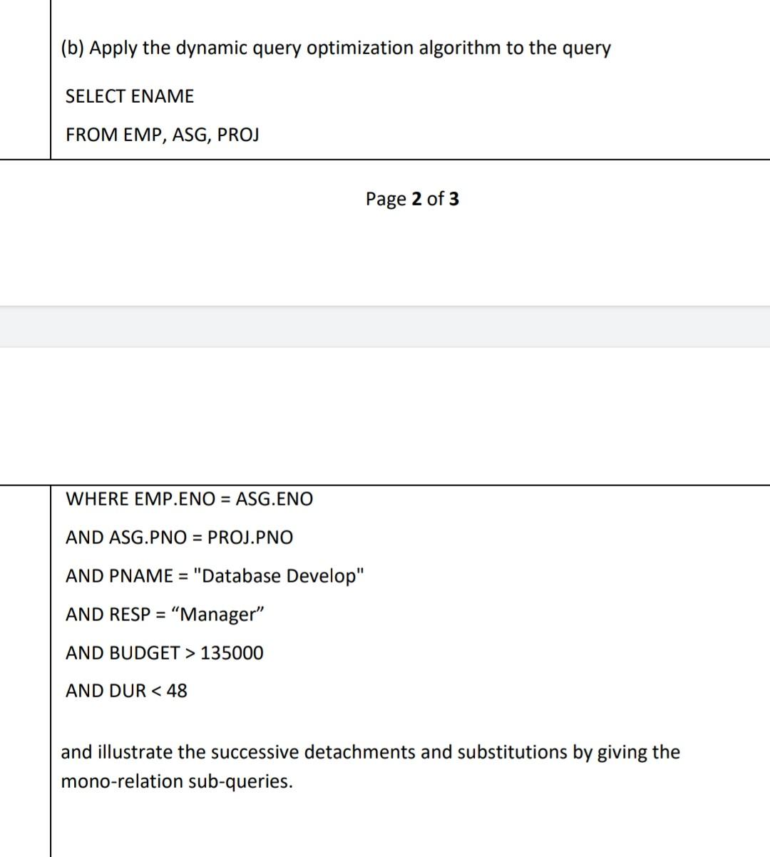 Solved SUBJECT :Distributed Data management system Give me | Chegg.com