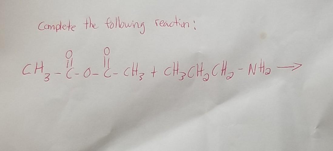 Solved Complete the following reaction: CH₂ to 2 - CH₂ + CH₃ | Chegg.com