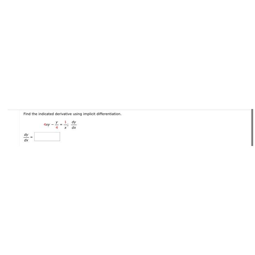 Solved Find The Indicated Derivative Using Implicit 4140