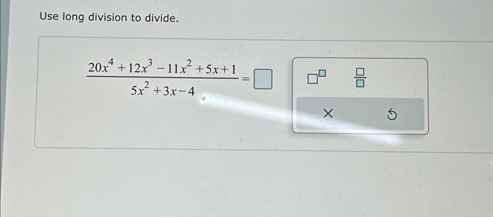 Solved Use long division to | Chegg.com