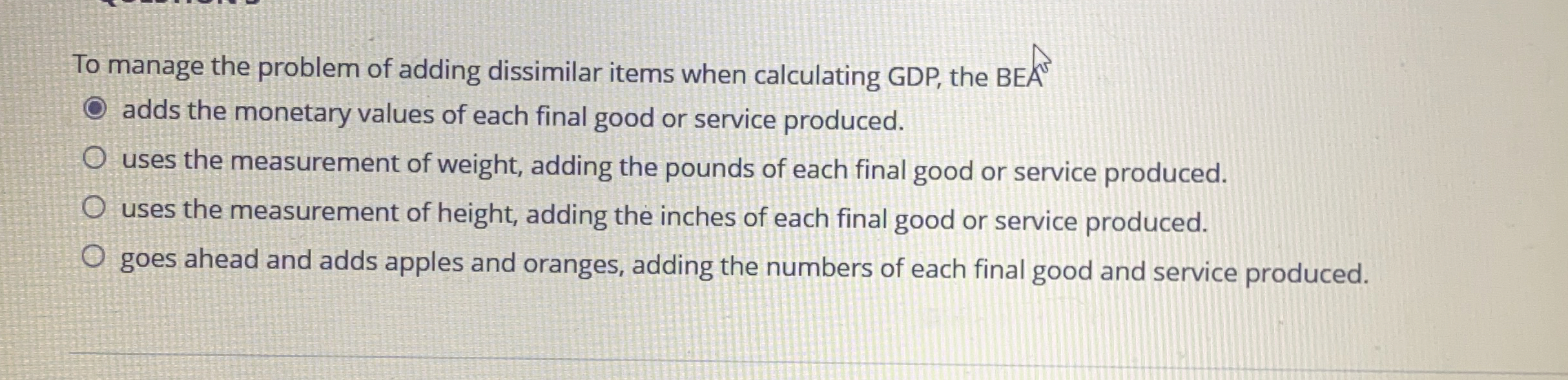 Solved To manage the problem of adding dissimilar items when | Chegg.com