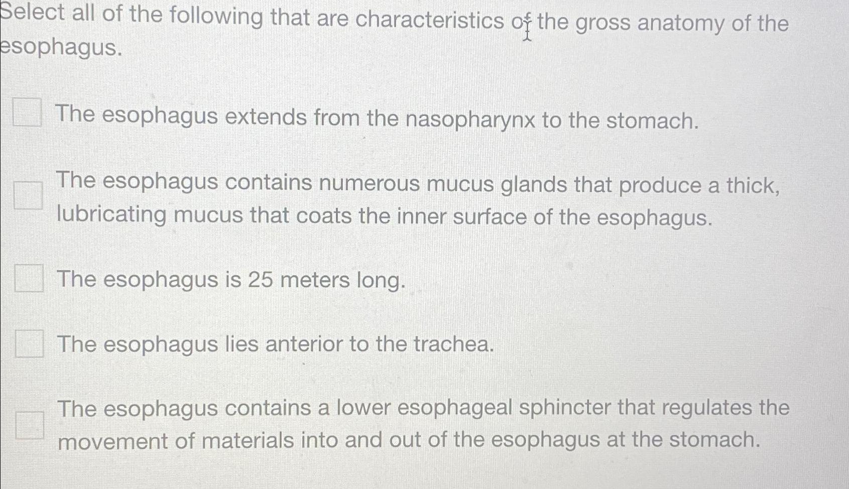 Solved Select all of the following that are characteristics | Chegg.com