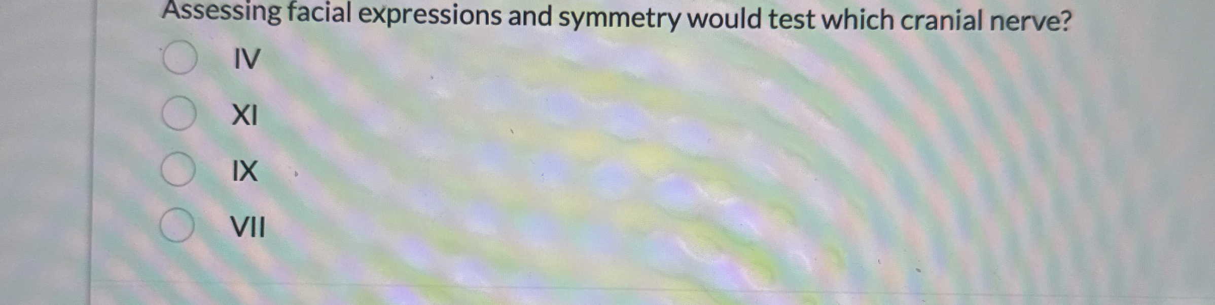 Solved Assessing facial expressions and symmetry would test | Chegg.com