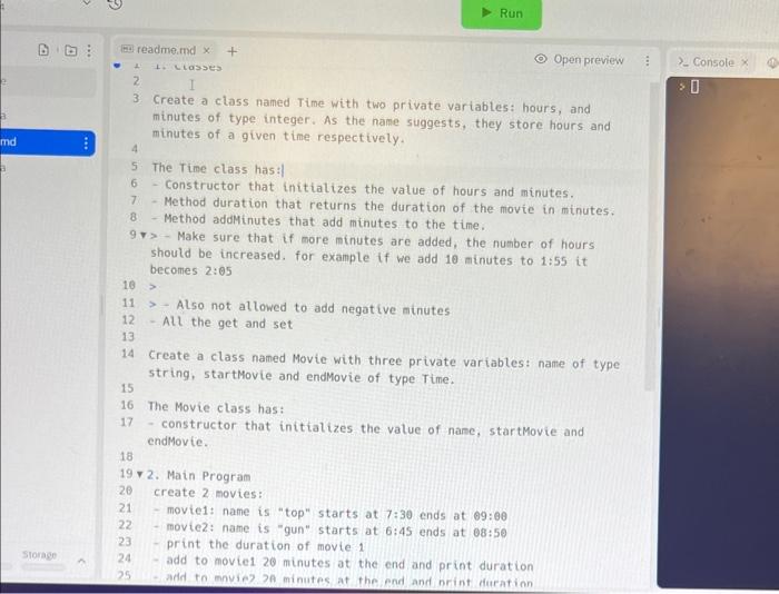 Solved 3. Create a class named Time with two private | Chegg.com
