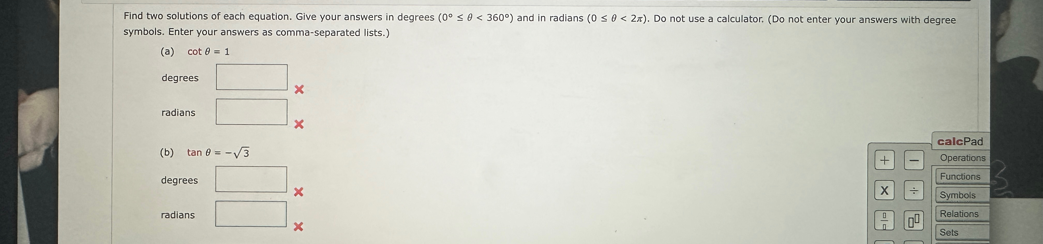 Solved Find two solutions of each equation. Give your | Chegg.com
