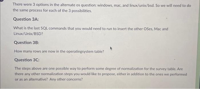 Solved create table survey ( StartDate timestamp not null, | Chegg.com
