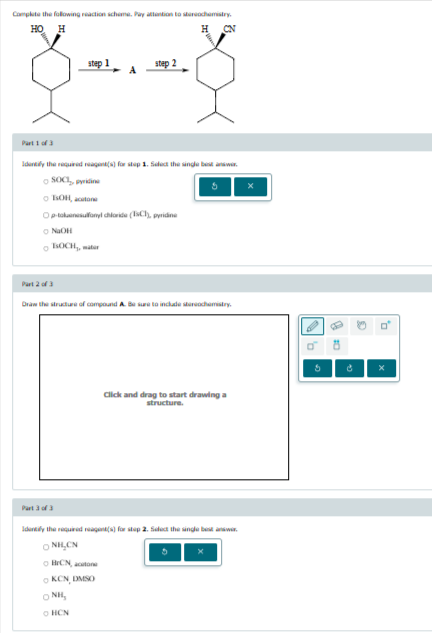 Solved Complete the following reaction scheme. Pay attention | Chegg.com