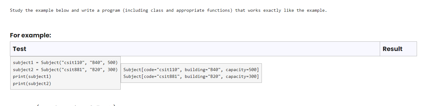 Solved Study the example below and write a program | Chegg.com