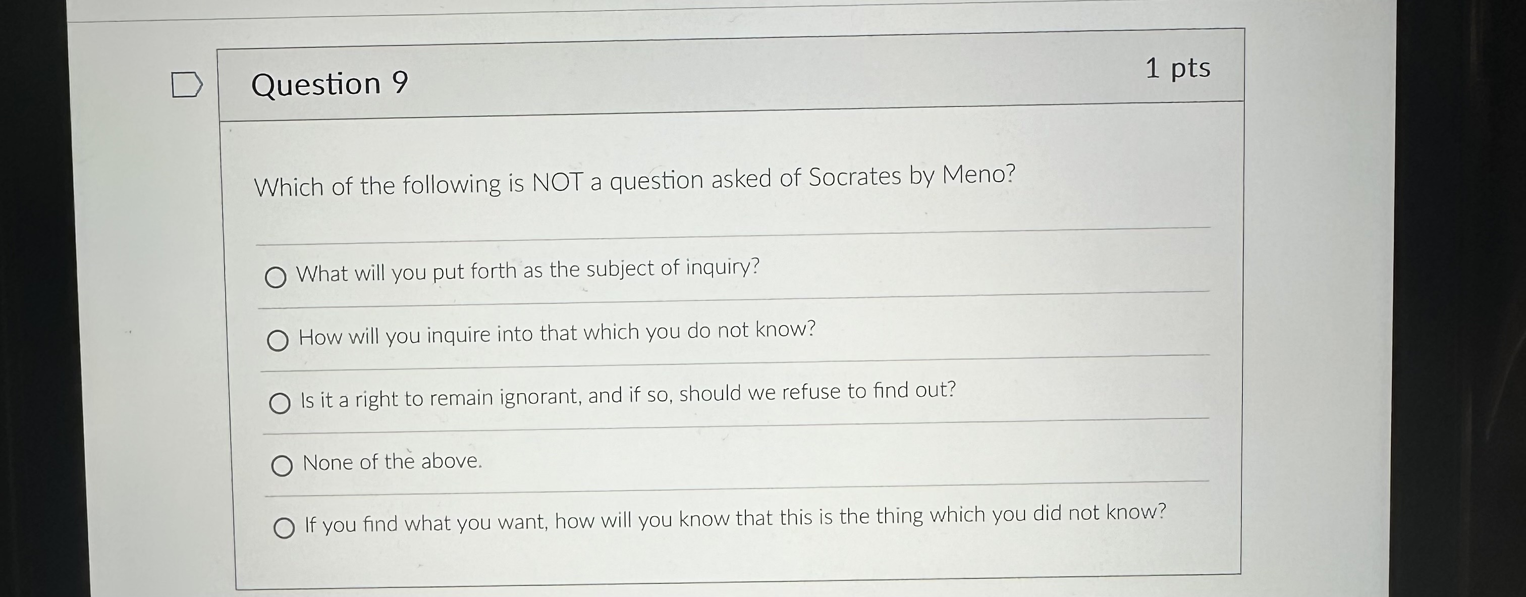 Solved Question 9Which of the following is NOT a question | Chegg.com