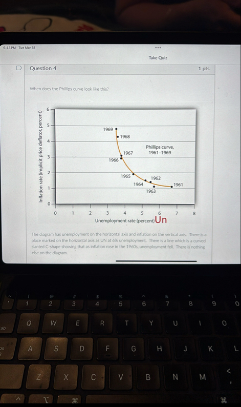 6:43PM Tue Mar 18Take QuizQuestion 41 ﻿ptsWhen does | Chegg.com