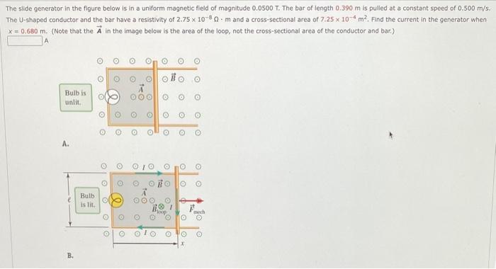 Solved The slide generator in the figure below is in a | Chegg.com