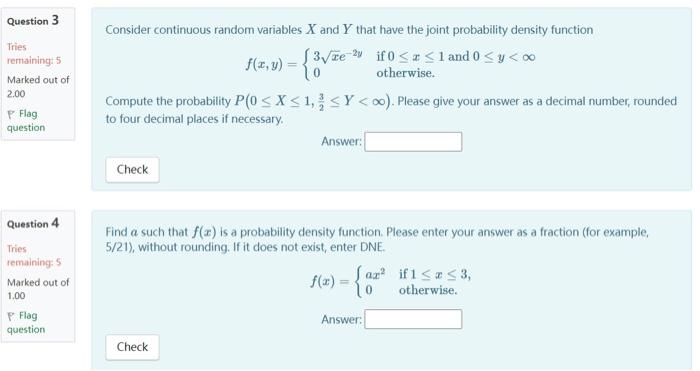 Solved Consider continuous random variables X and Y that | Chegg.com