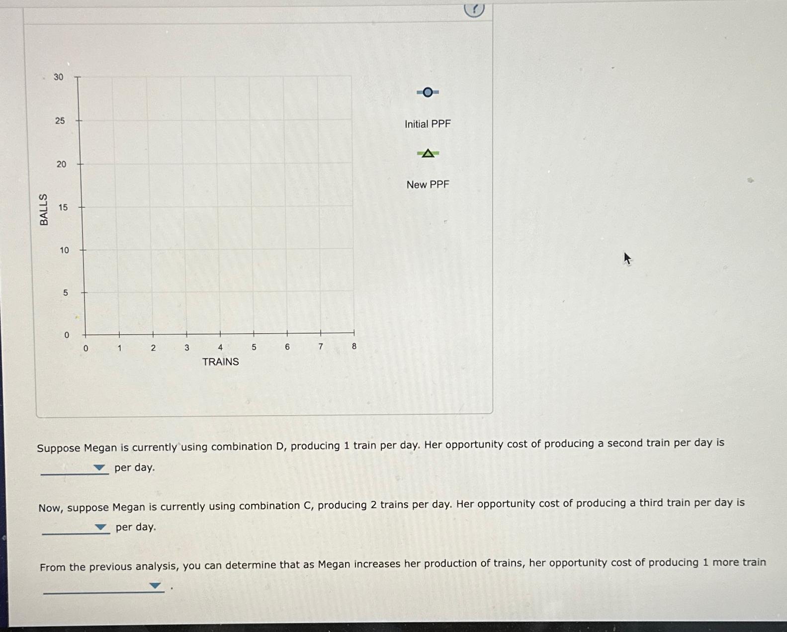 Solved Suppose Megan is currently using combination D, | Chegg.com