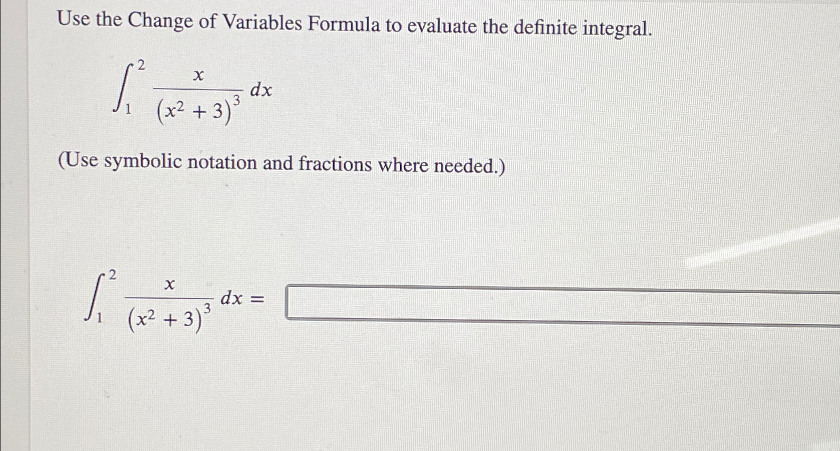 Solved Use the Change of Variables Formula to evaluate the | Chegg.com