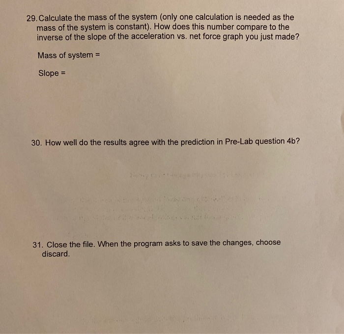Solved Part 3: Newton's 2nd Law: Constant Mass 23. Setup the | Chegg.com