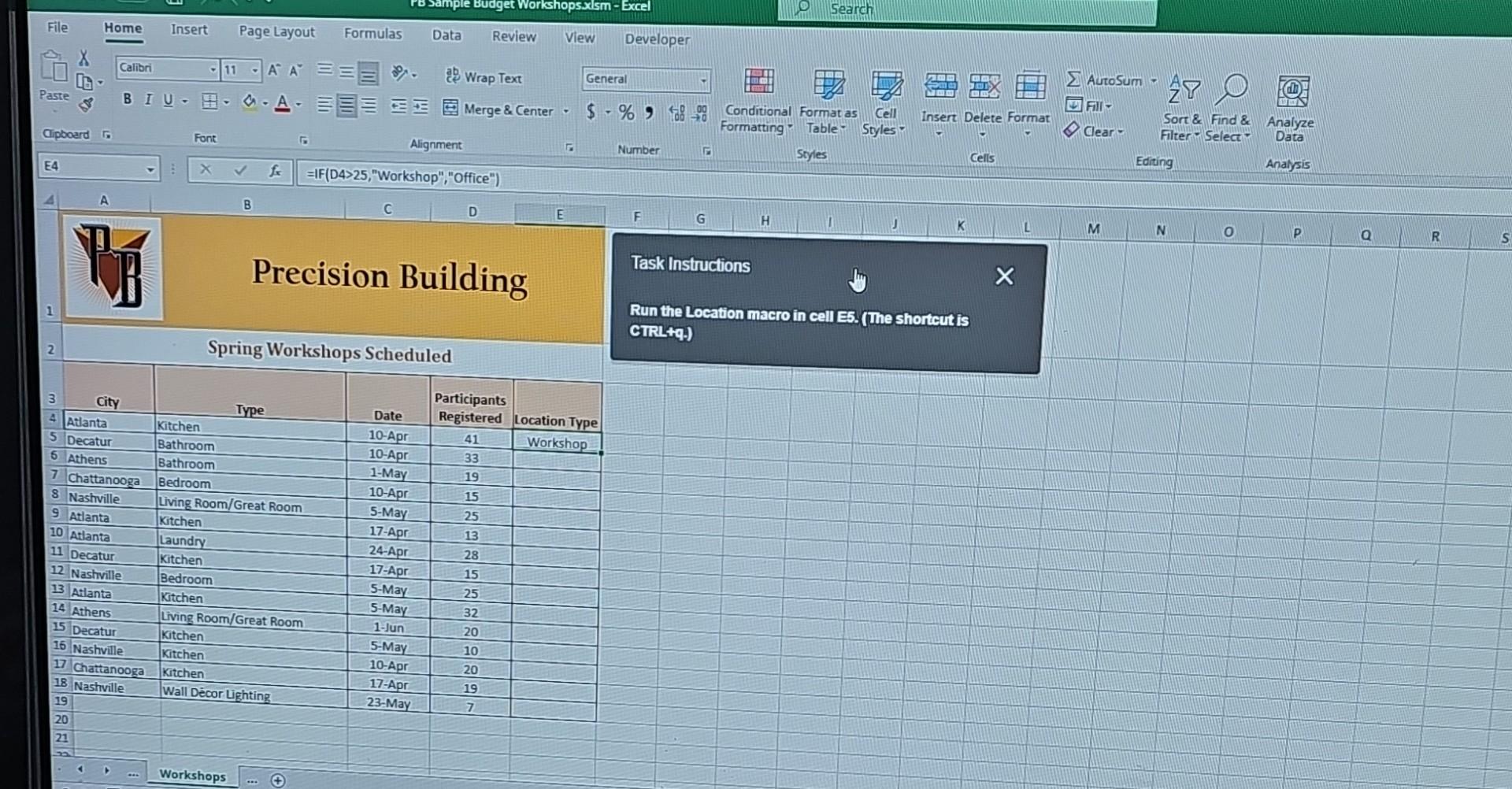 Solved Precision Building \begin{tabular}{|c|c|c|c|c|c|} | Chegg.com