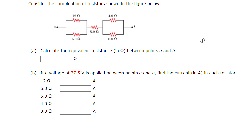 Solved Consider the combination of resistors shown in the | Chegg.com