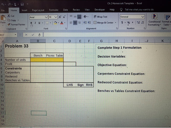 Solved Gods Ch 2 Homework Template Excel File Home Insert 1192