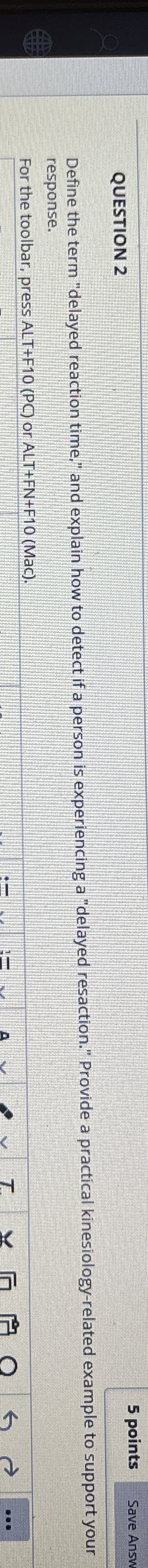 Solved Define the term "delayed reaction time," and explain | Chegg.com
