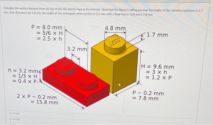 Solved Calculate the vertical distance from the top of the | Chegg.com