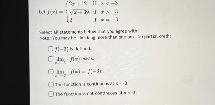 Solved Select all statements below that you agree with. | Chegg.com